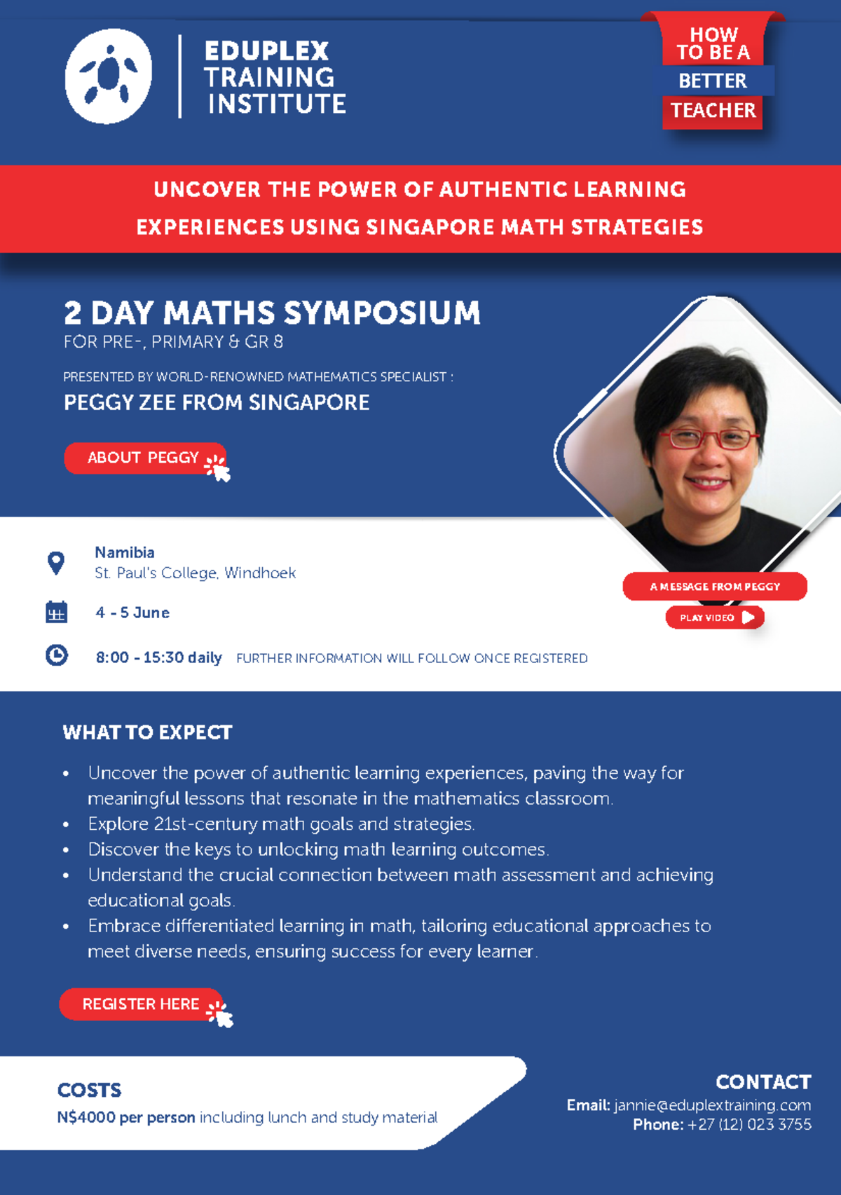 Mathematics Symposium Namibia - 2 DAY MATHS SYMPOSIUM FOR PRE , PRIMARY ...