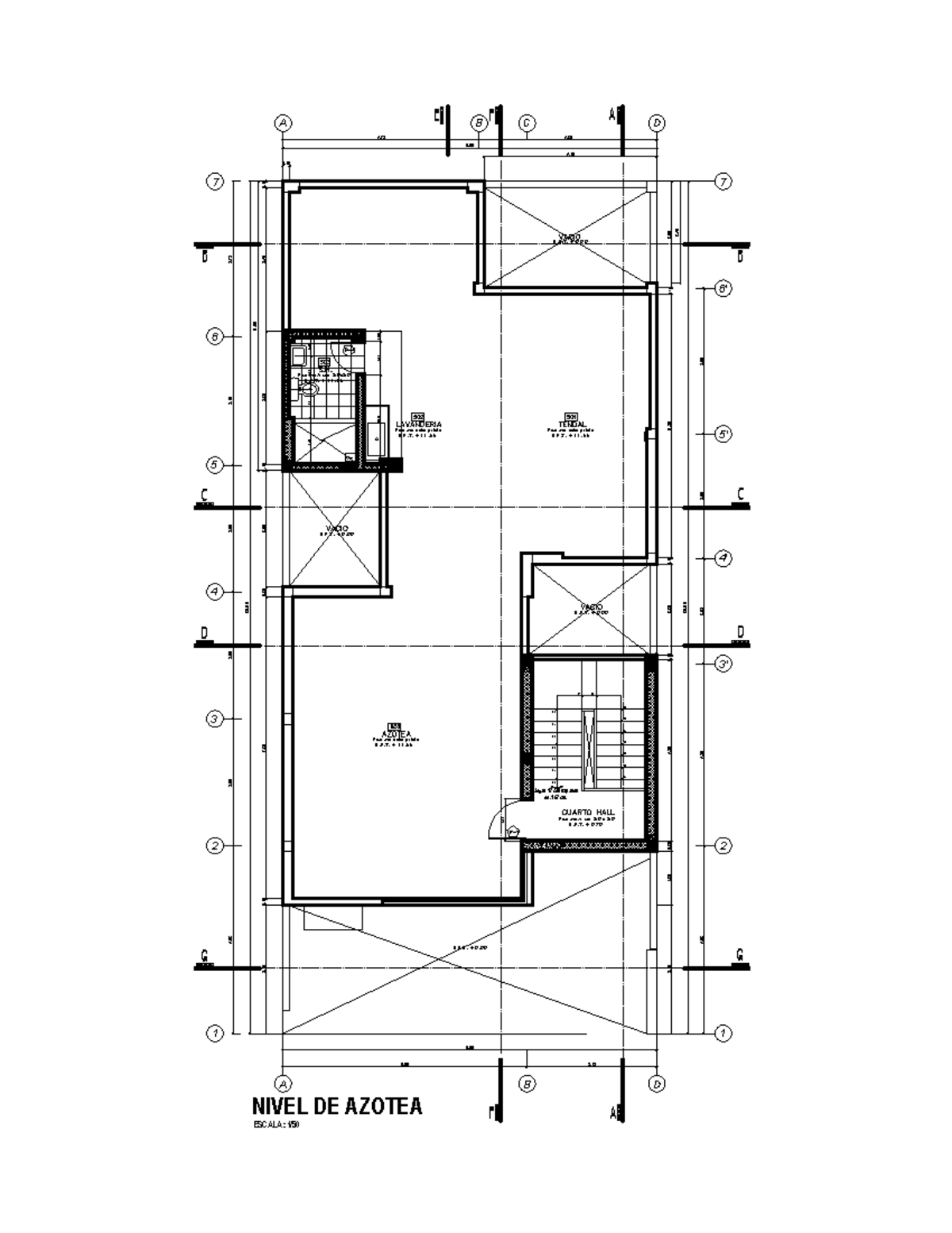 Arquitectura Plantas-Model.pdf 5 - NIVEL DE AZOTEA ####### 9. A B D C 3 ...