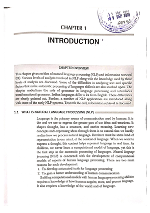 Module 1 - handwritten - Natural Language Processing - Studocu