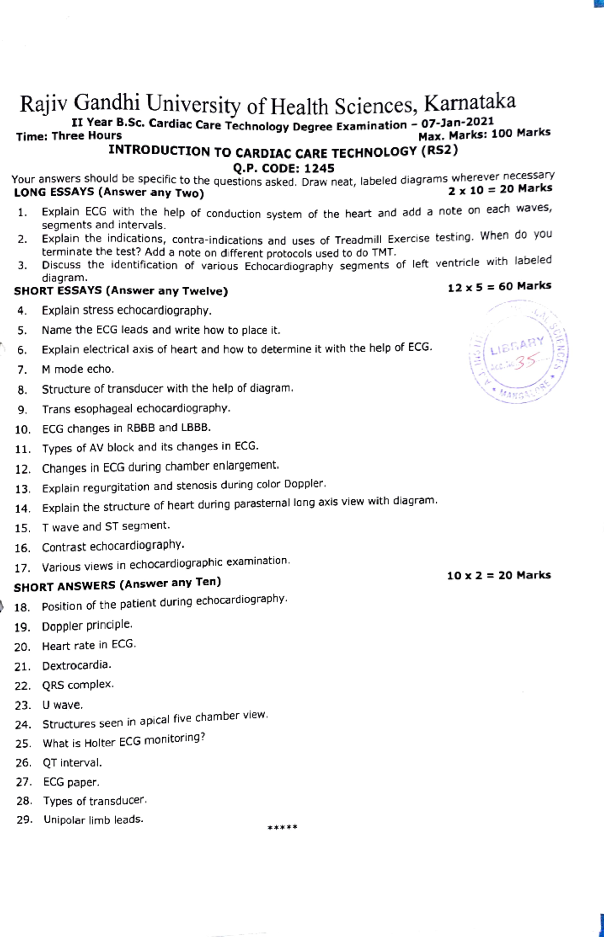 2nd year CCT question paper - Rajiv Gandhi University of Health ...