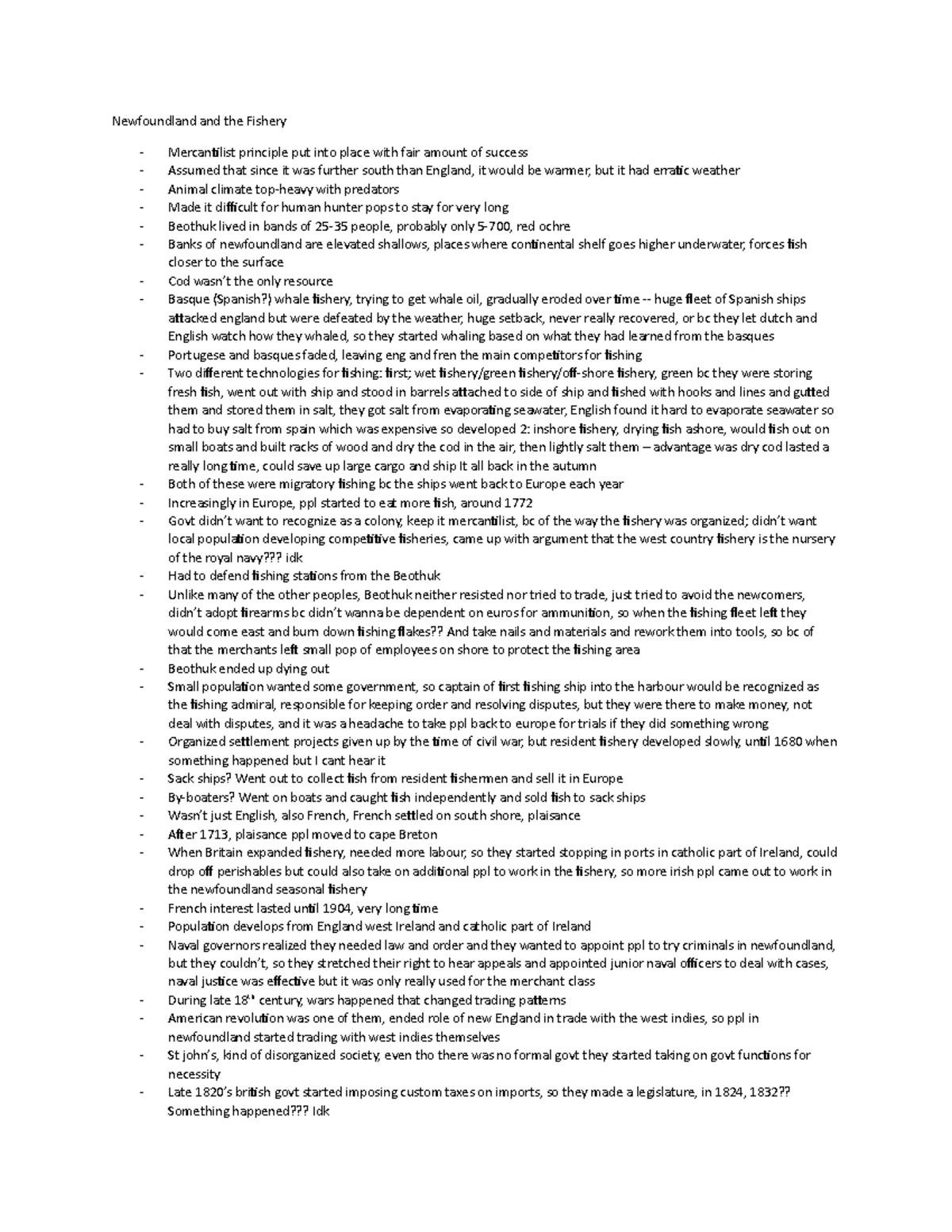 Lecture notes, lectures 3 - professor: bruce elliott - Newfoundland and ...