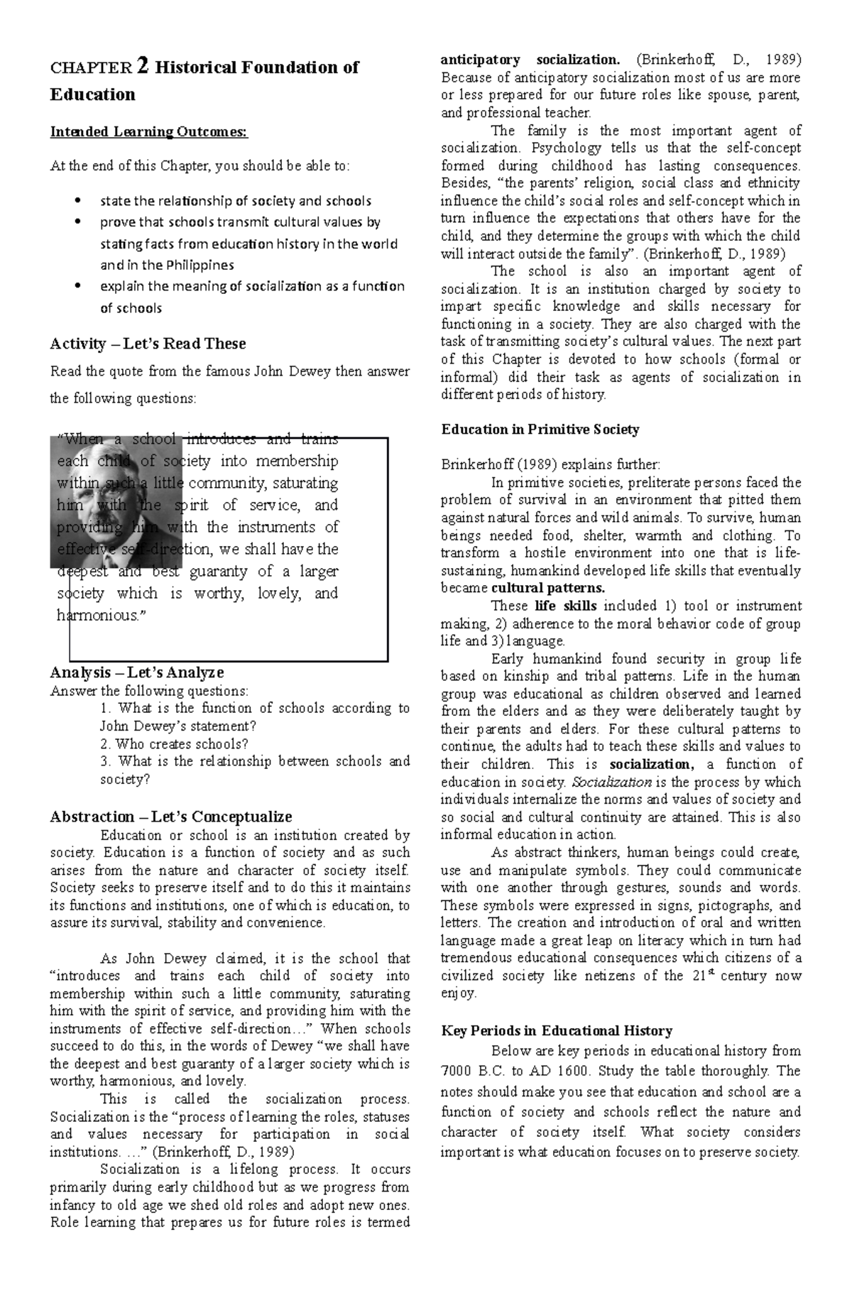 PROF ED 3 MOD 2-4 043016 - Module 2 to 4 Prof Ed 3 module - CHAPTER 2 ...