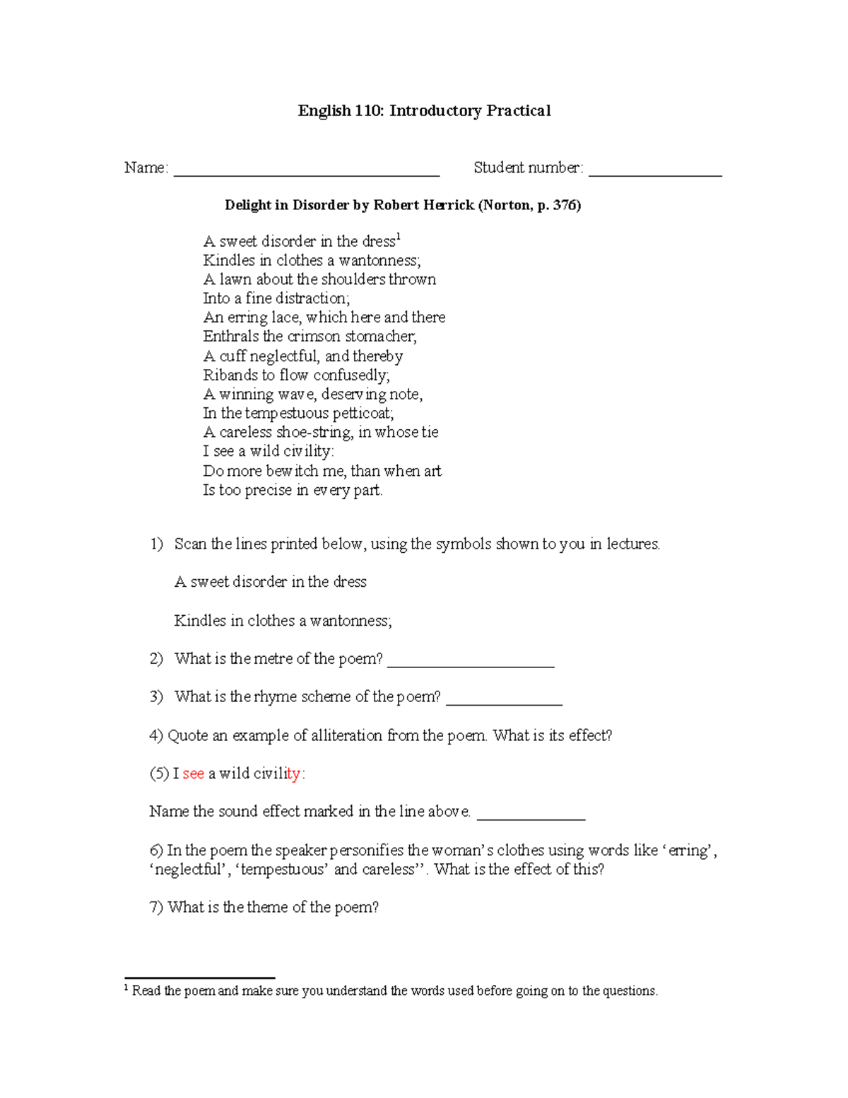 English 110 Introductory Prac 2023 - English 110: Introductory ...
