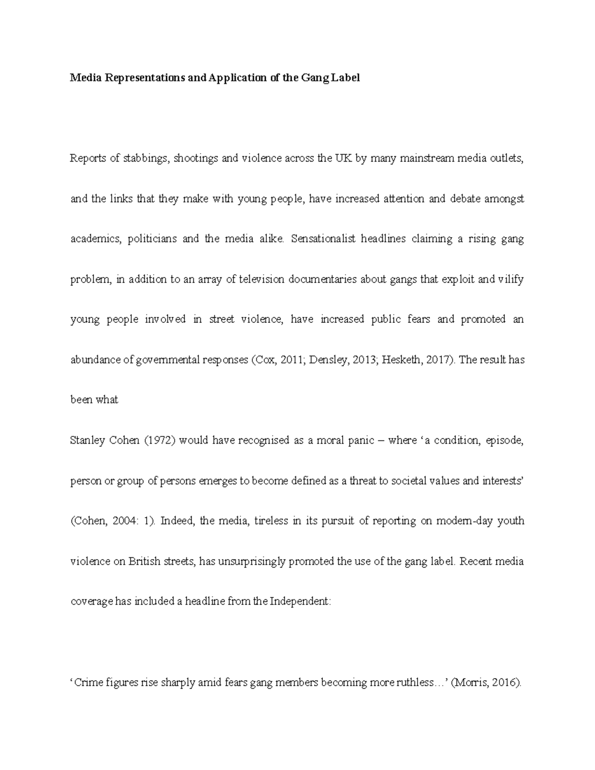 CG37 - notes - Media Representations and Application of the Gang Label ...