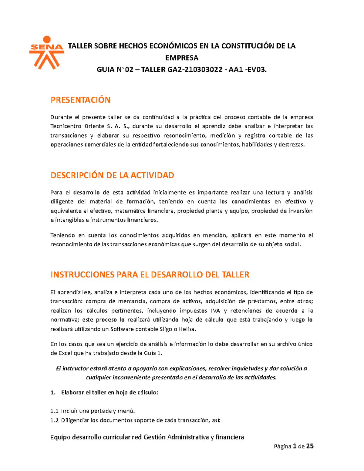 Anexo 12 Taller sobre hechos economicos en la constitucion de la ...
