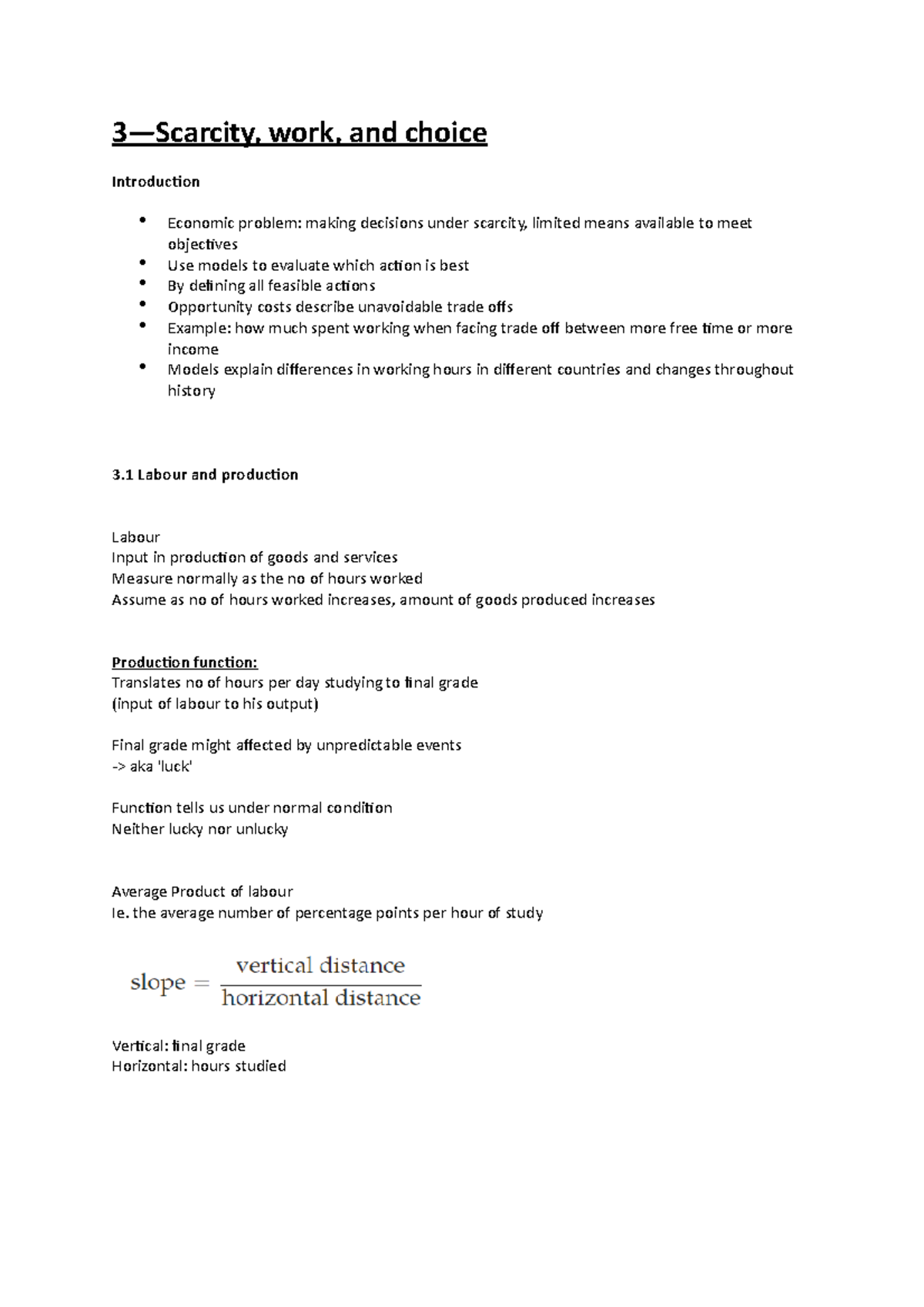 Unit 3 notes - The Economy: Economics for a Changing World - 3—Scarcity ...