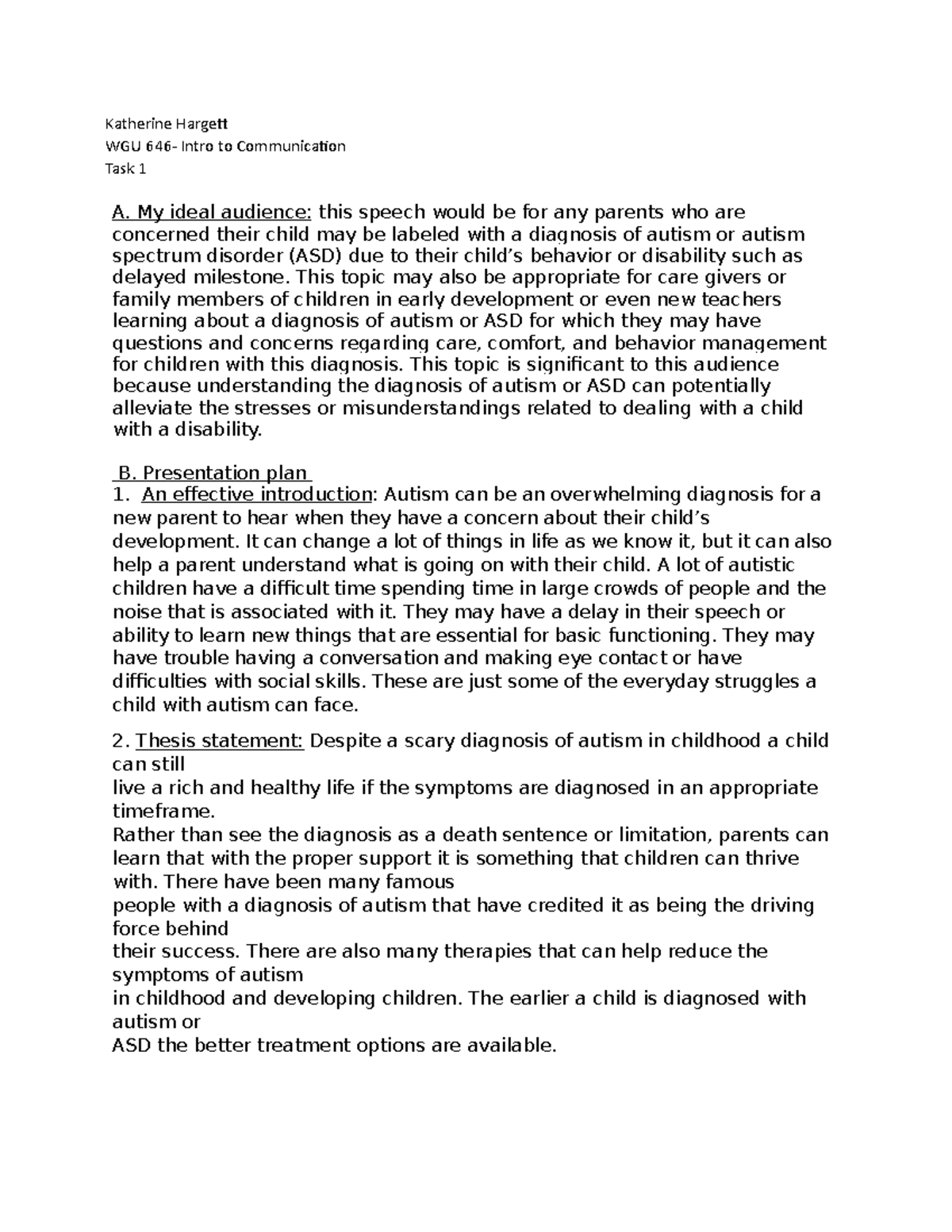 Khargettc 464task1 - Grade: PAss - Katherine Harget WGU Intro to ...