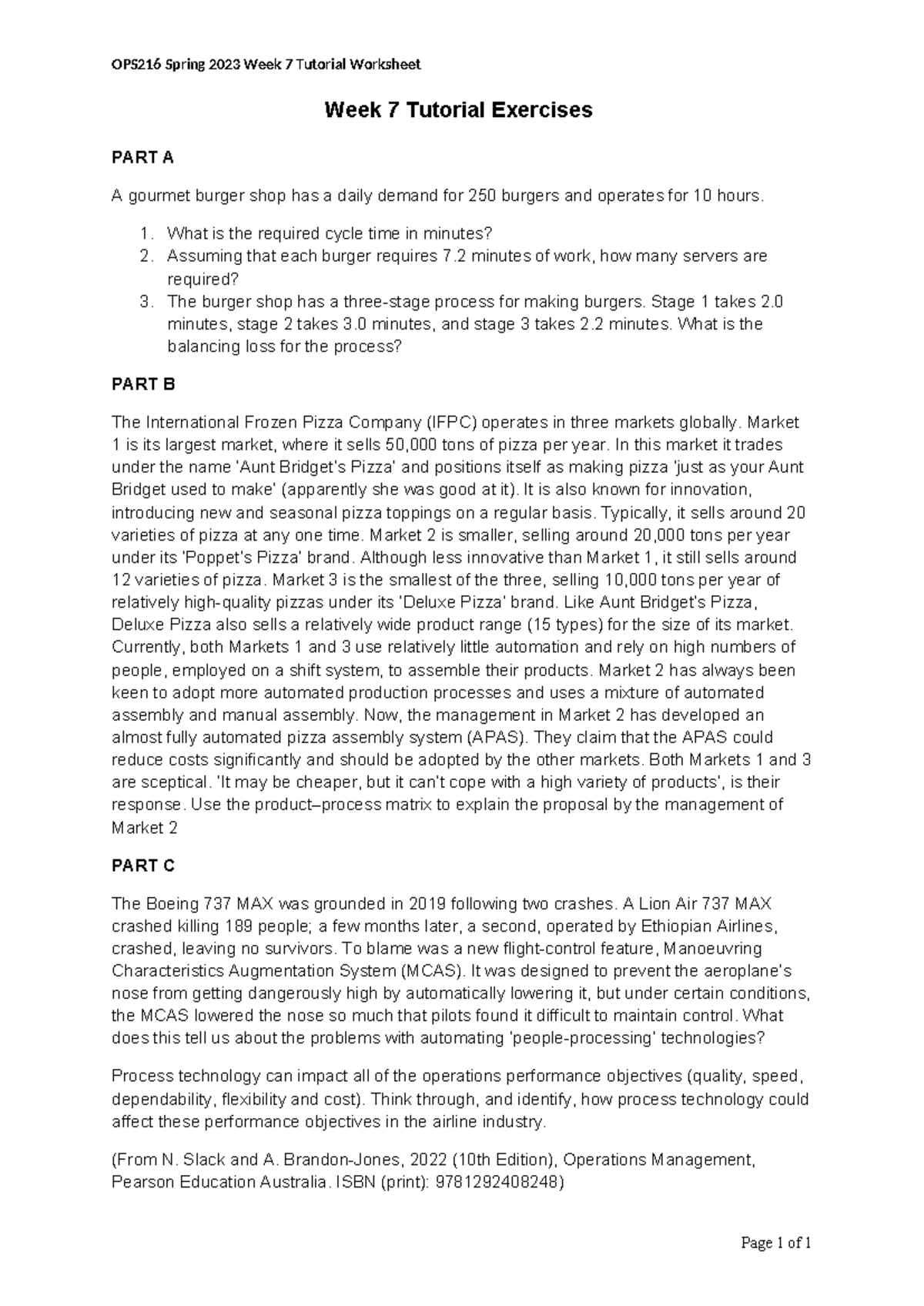 OPS216 Spring 2023 - Week 7 Worksheet - OPS216 Spring 2023 Week 7 Tutorial Worksheet Week 7 ...