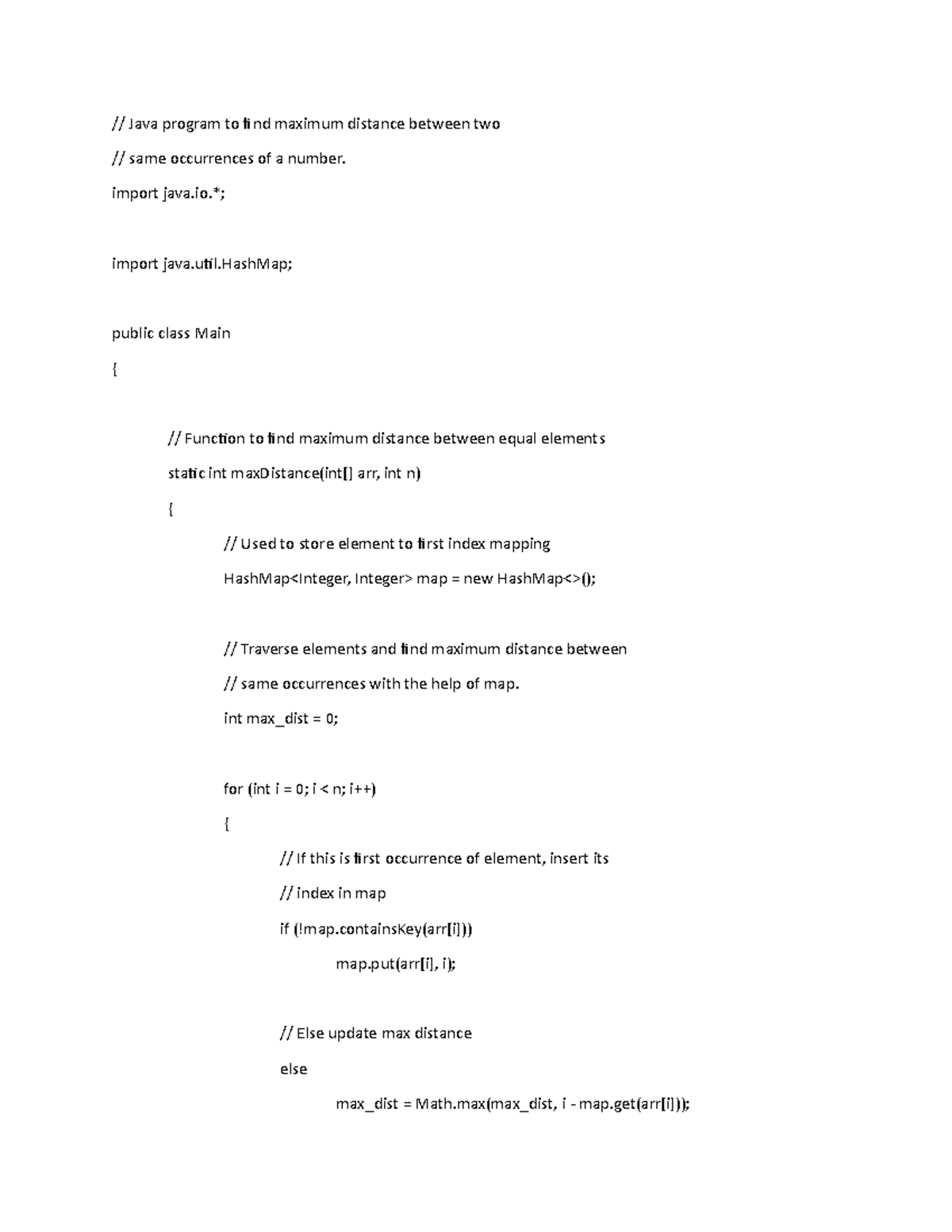 Maximum Distance Between Same Element In An Array Java Program To maximum-distance-between-same-element-in-an-array-java-program-to