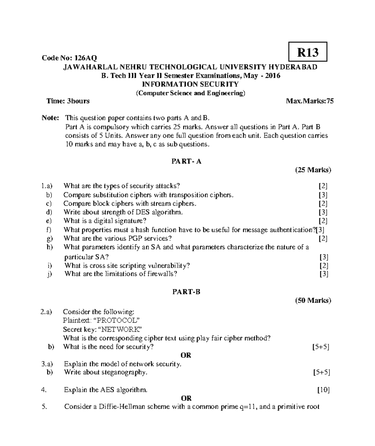 2 Marks QP - 2 MARK QUESTIONS WITH ANSWERS - Code No: 126AQ JAWAHARLAL ...