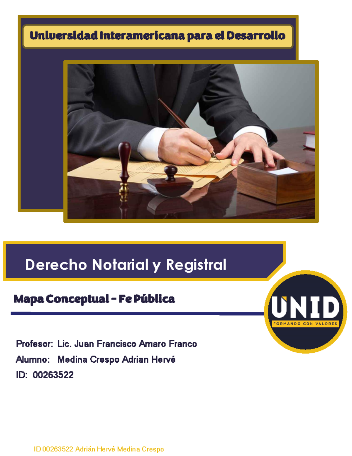 Fe Pública Notarial - Derecho notarial - ID 00263522 Adrián Hervé ...