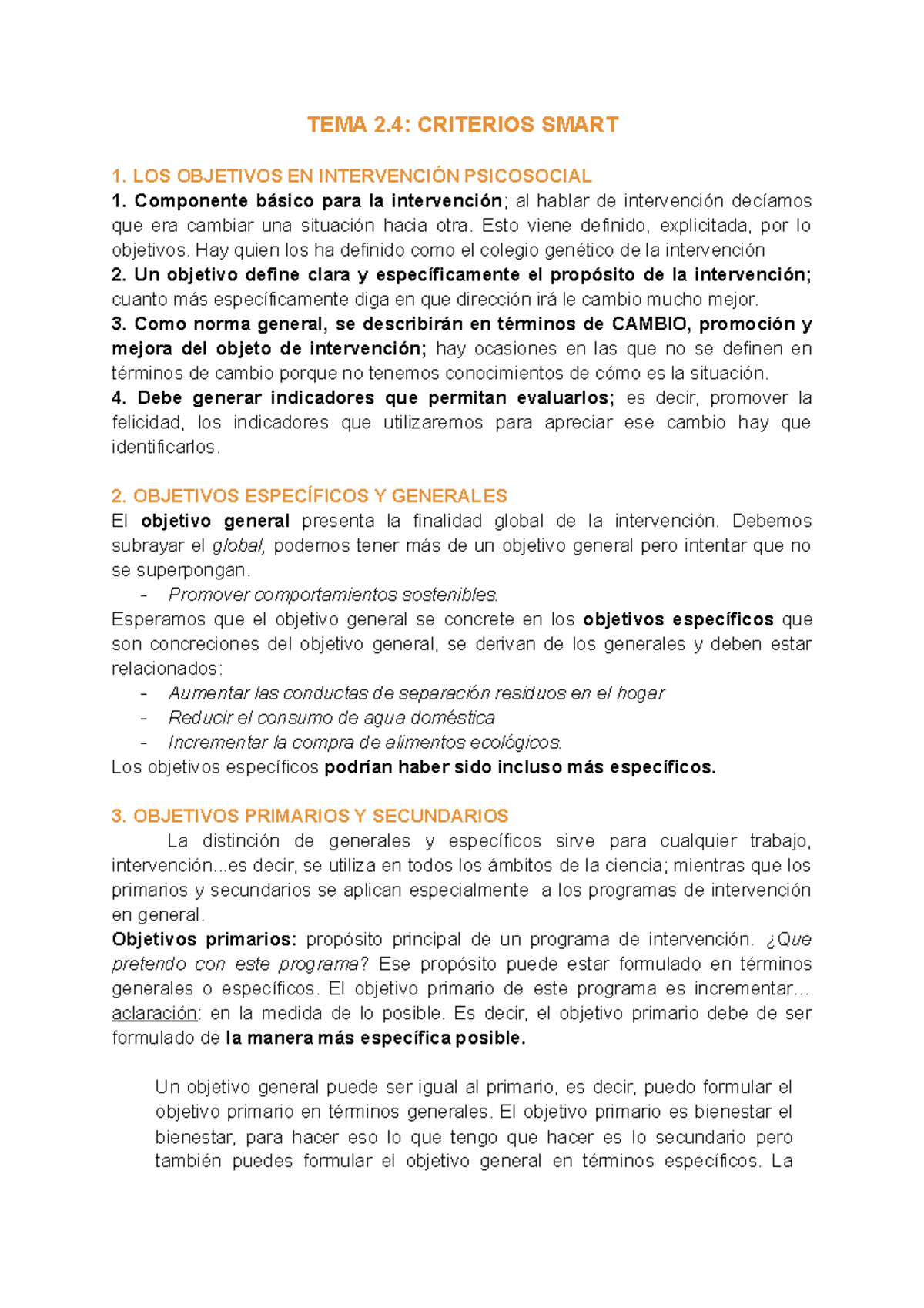 T.2.4 Criterios Smart - apuntes ipo - TEMA 2: CRITERIOS SMART 1. LOS ...