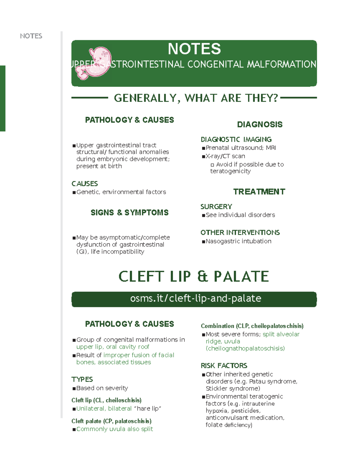 Upper gastrointestinal congenital malformations - UPPER ...
