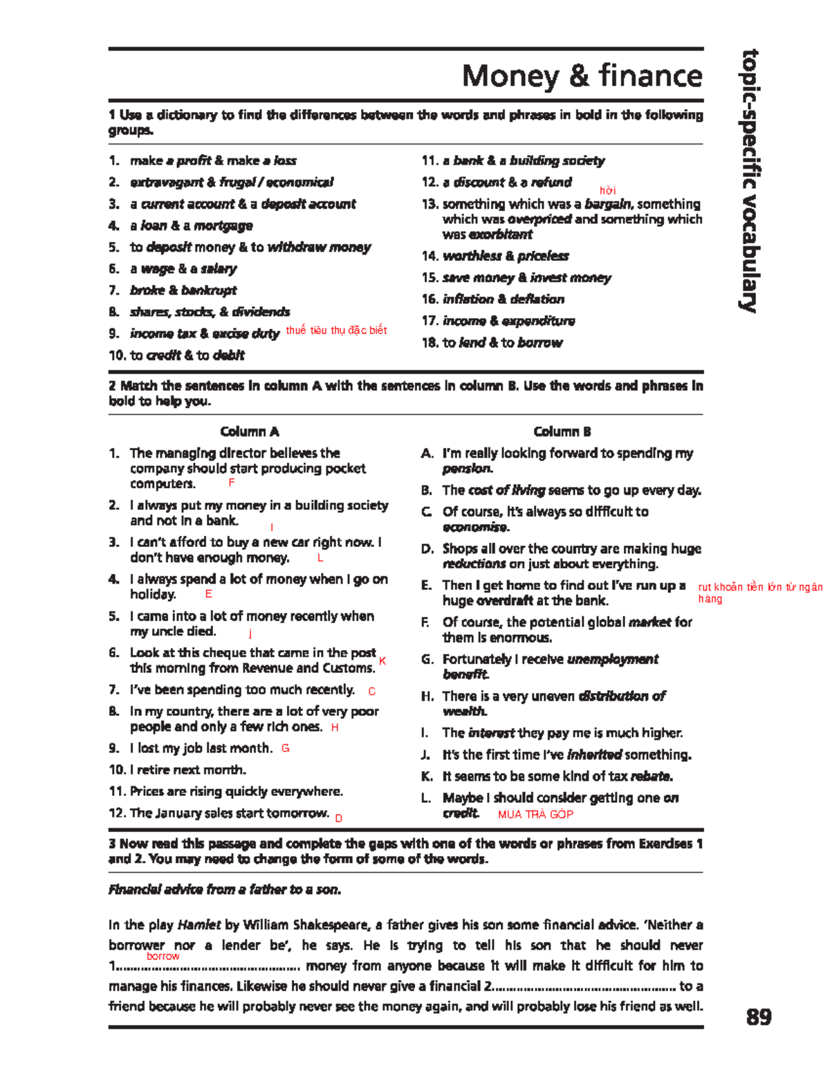 Money & Finance - .... - english - Studocu