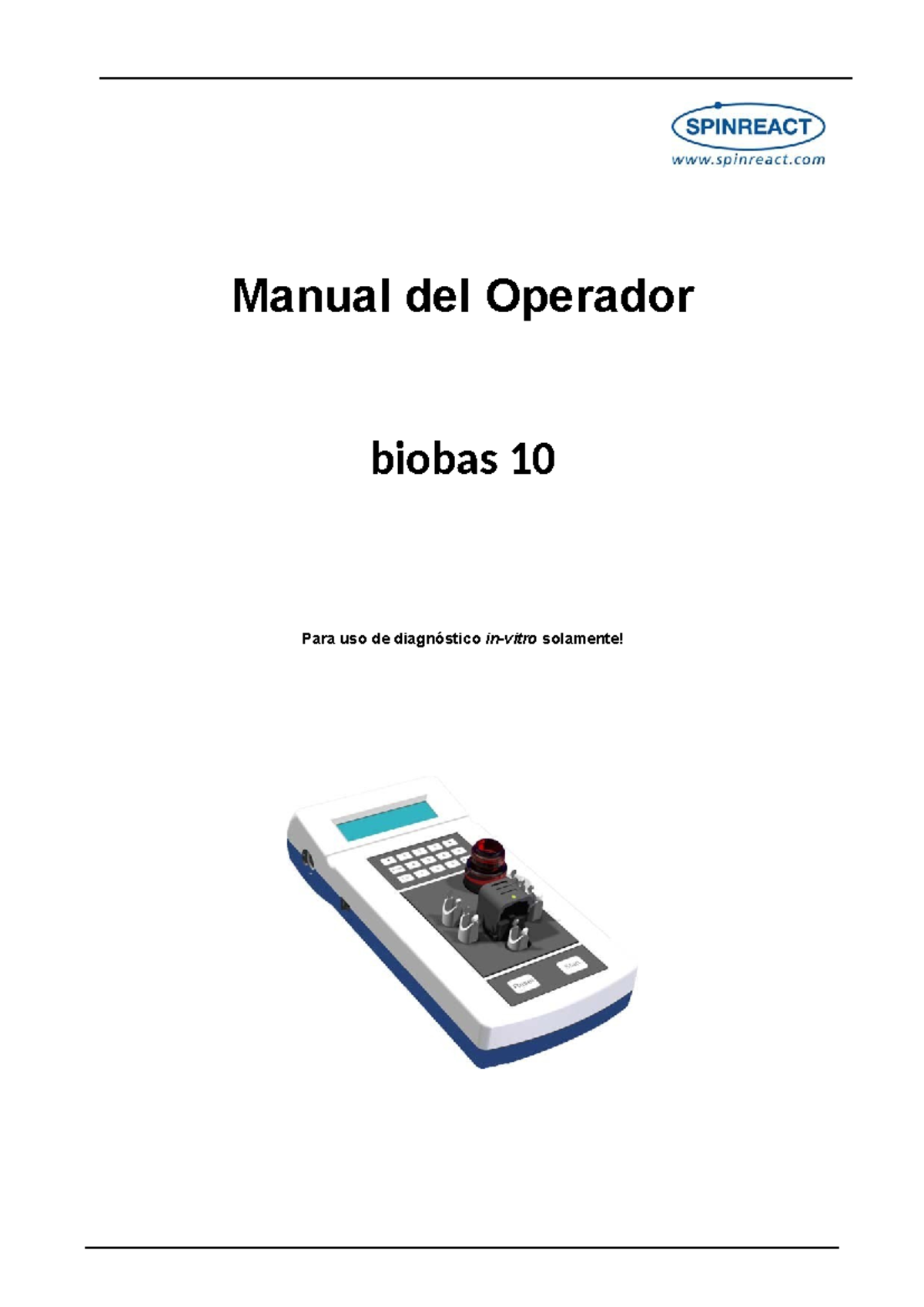 Biobas 10 - DD D - Manual del Operador biobas 10 Para uso de ...