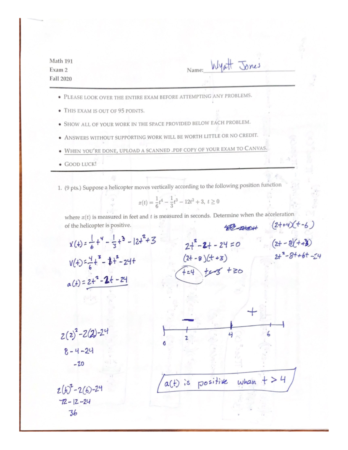 Math 191 - Practice Exam for Calc 1 - MAT 191 - Studocu