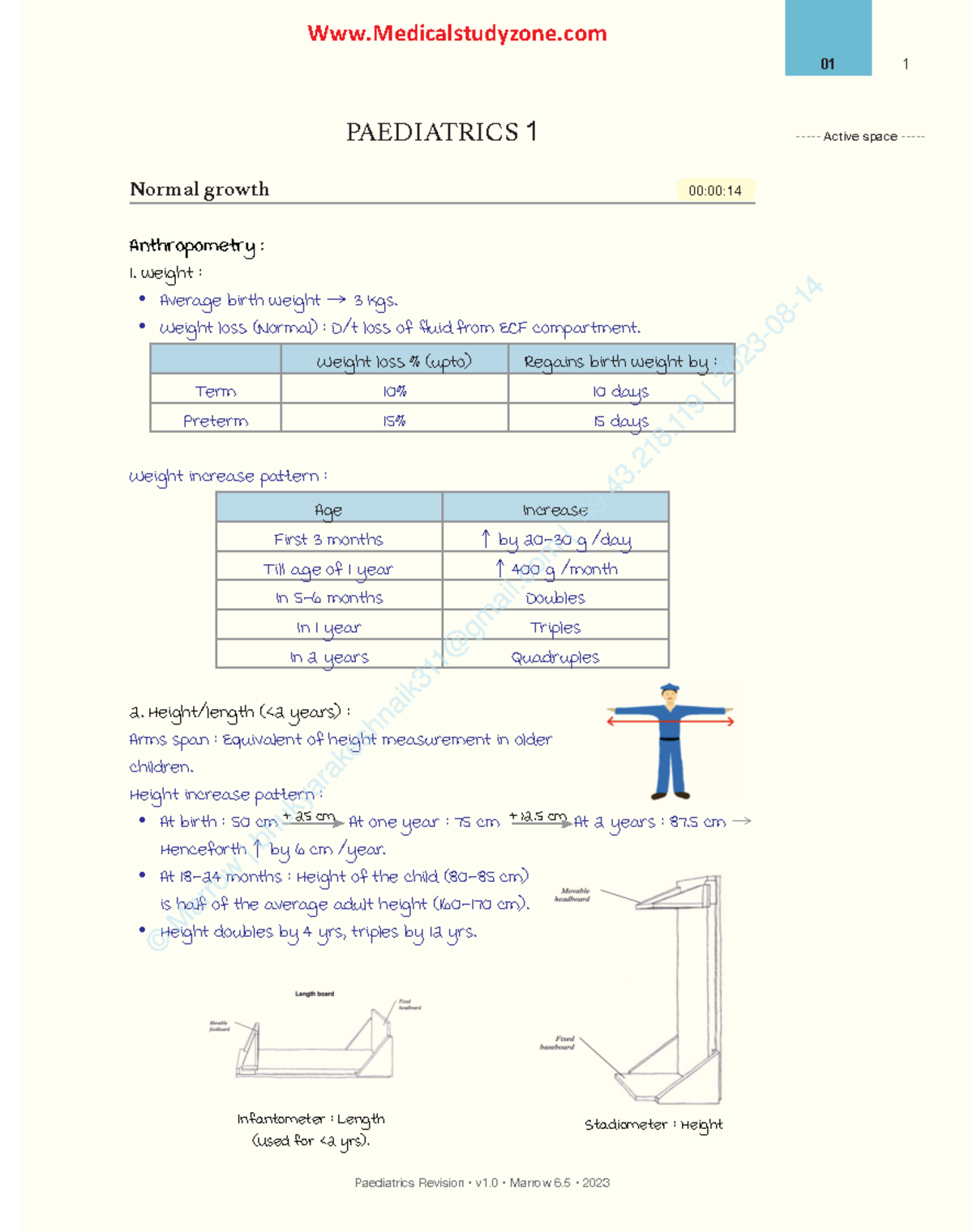 Pediatrics Revision E6.5 [Medicalstudyzone - Paediatrics Revision 1 1 ...