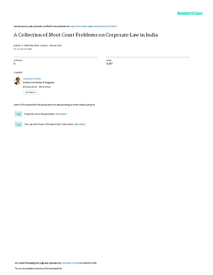 Compendium - LATE LALA DIP CHAND MEMORIAL NATIONAL MOOT COURT ...