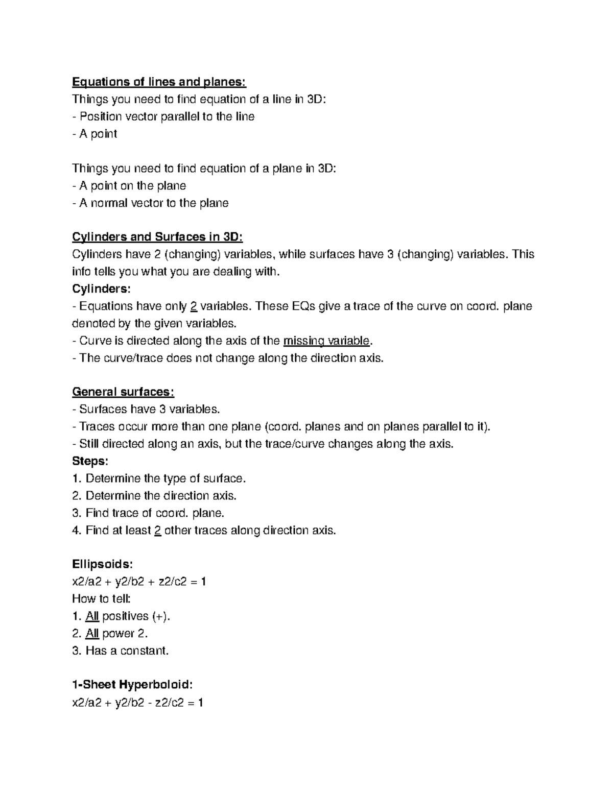 313959974 Math 201 Multivariable calculus - Equationsoflinesandplanes ...
