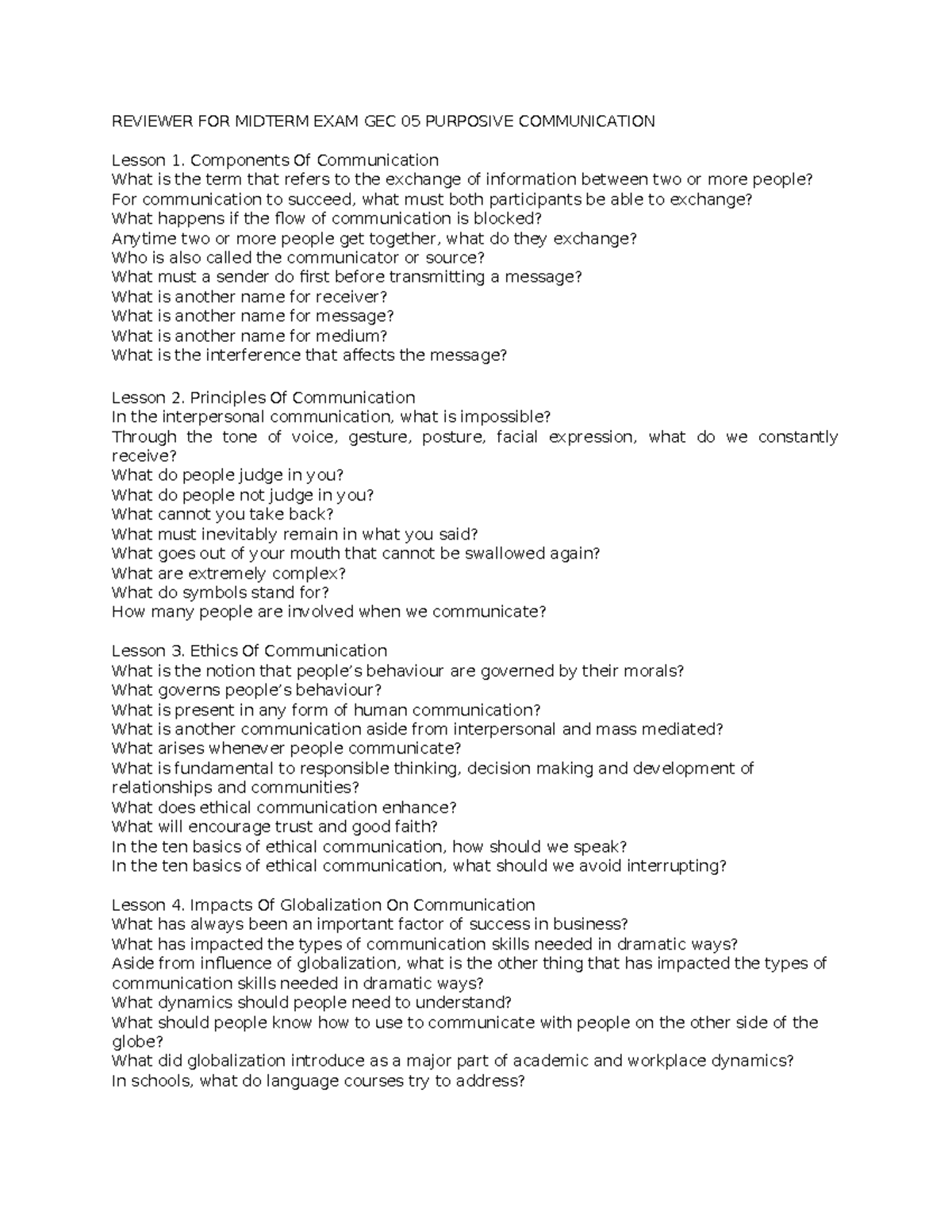 Reviewer GEC 05 PC Midterm Exam - REVIEWER FOR MIDTERM EXAM GEC 05 ...