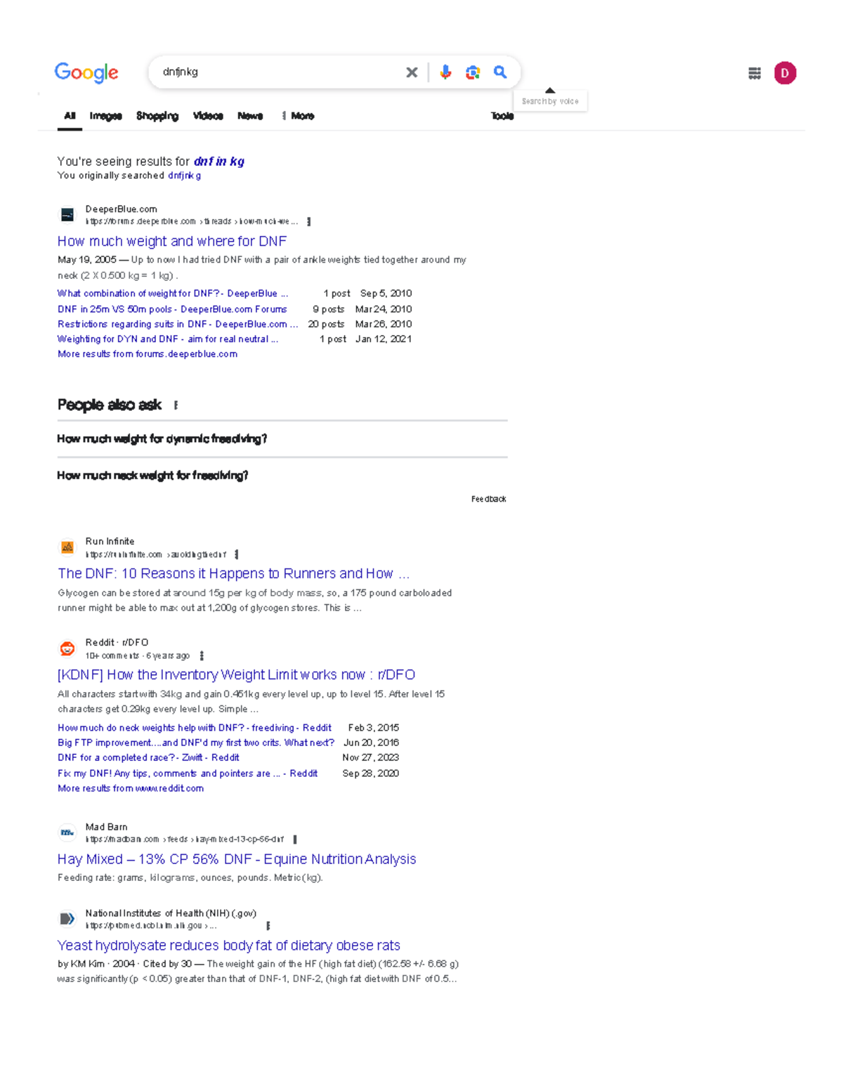 Dnfjnkg - Google Search - You're seeing results for dnf in kg You ...