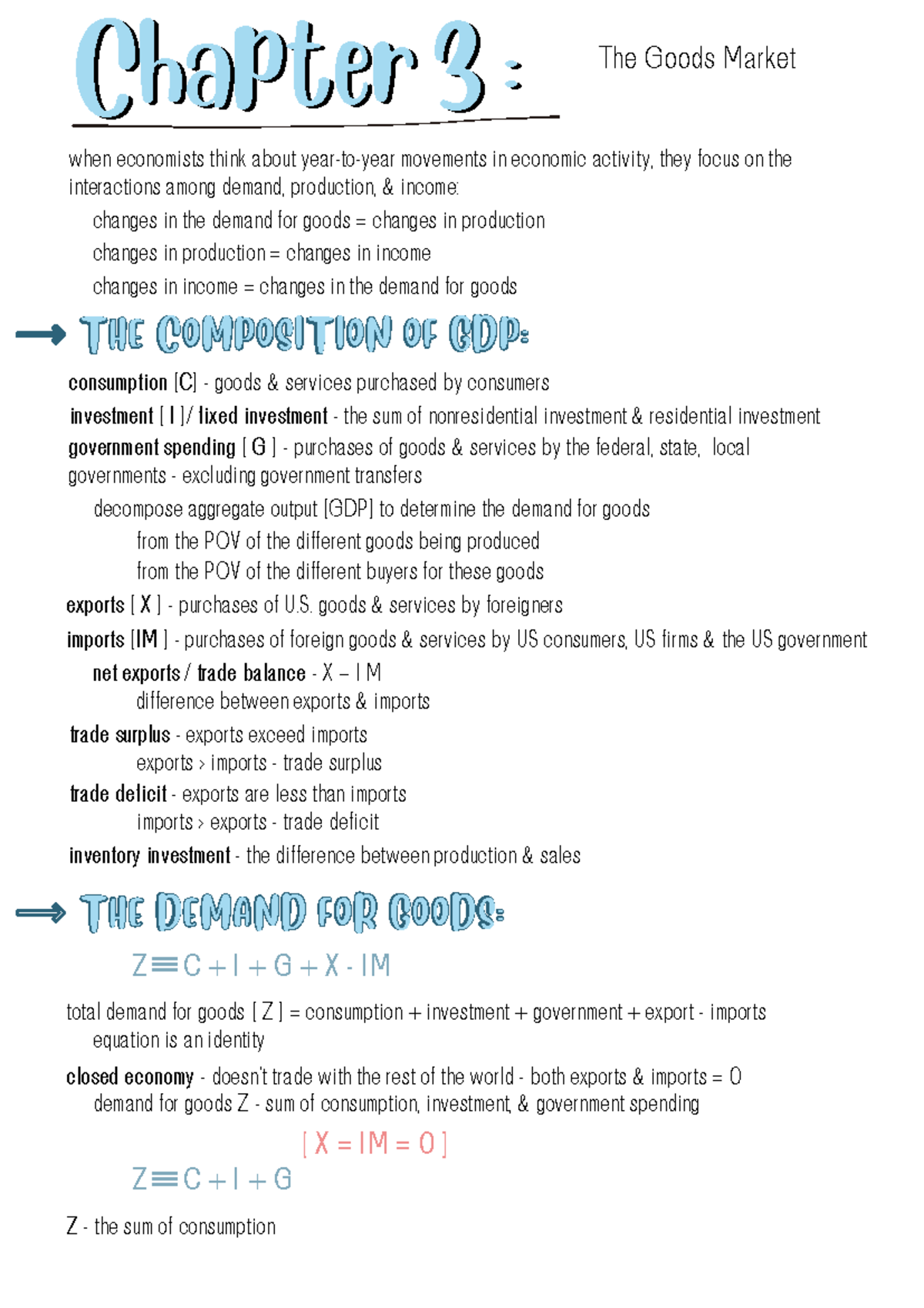 Chapter 3 2A - imports [IM ] - purchases of foreign goods & services by ...