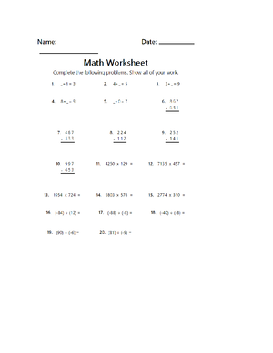 Math synthesis paper - MATHEMATICS HELPS PREDICT THE BEHAVIOR OF NATURE ...