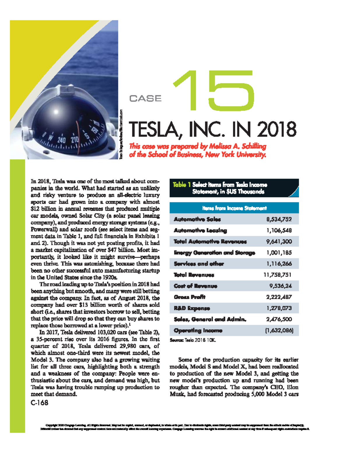Tesla Inc - case study - Data Structures - Studocu