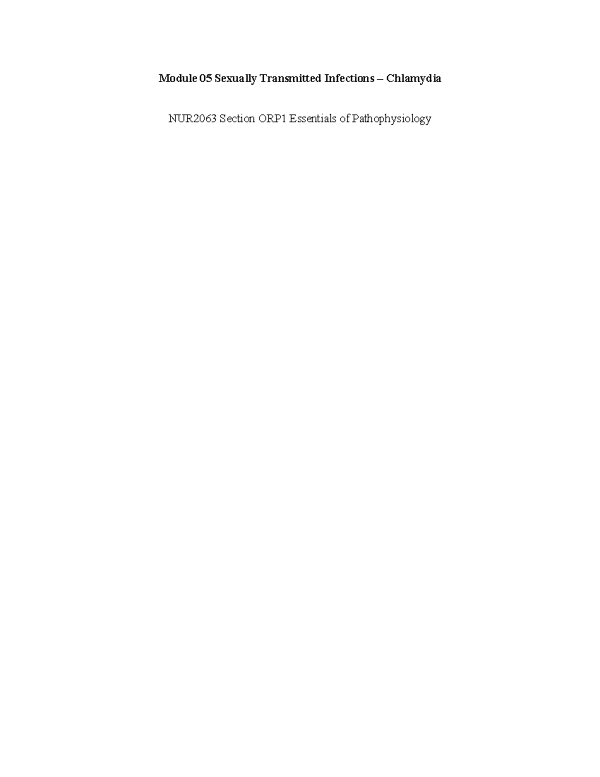 Group Assignment Module 05 Sexually Transmitted Infections-05092021 ...