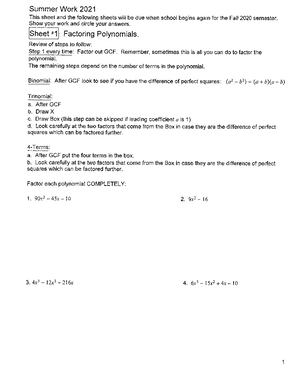 Math assignment 5 - MATH 107 - Studocu