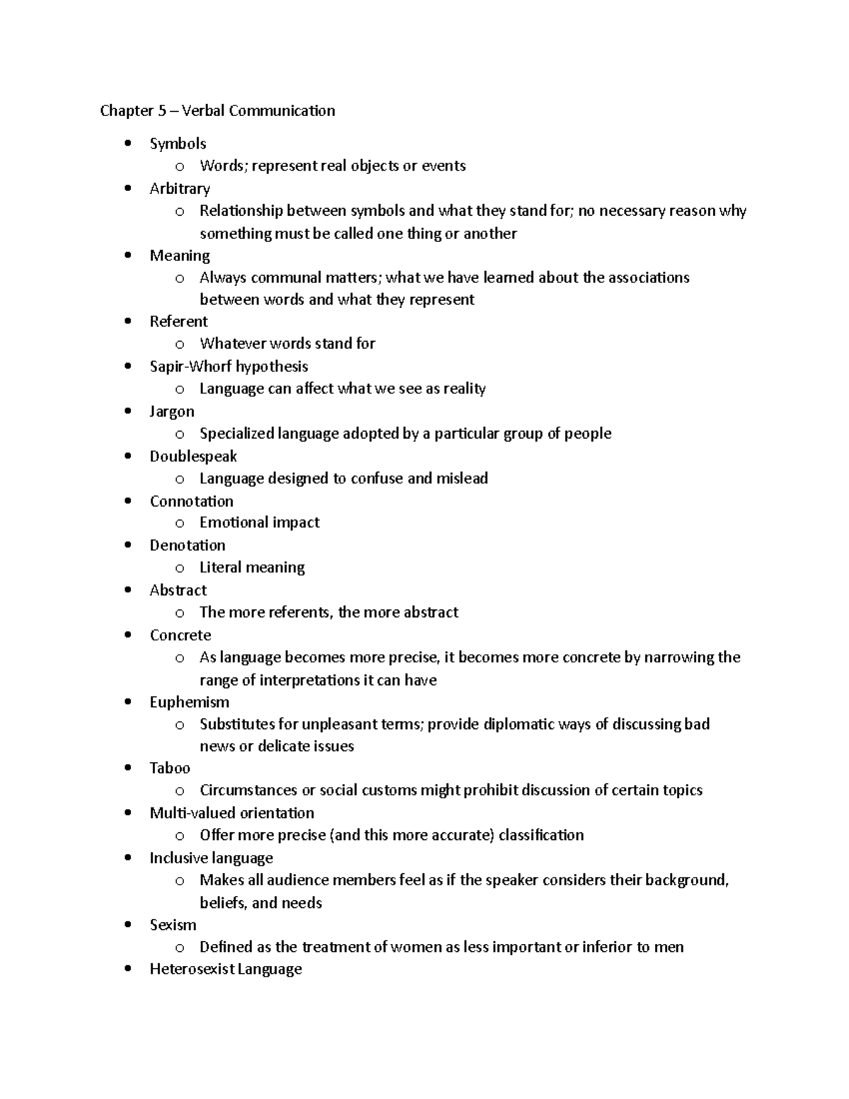 Verbal Communications - Chapter 5 – Verbal Communication Symbols o ...
