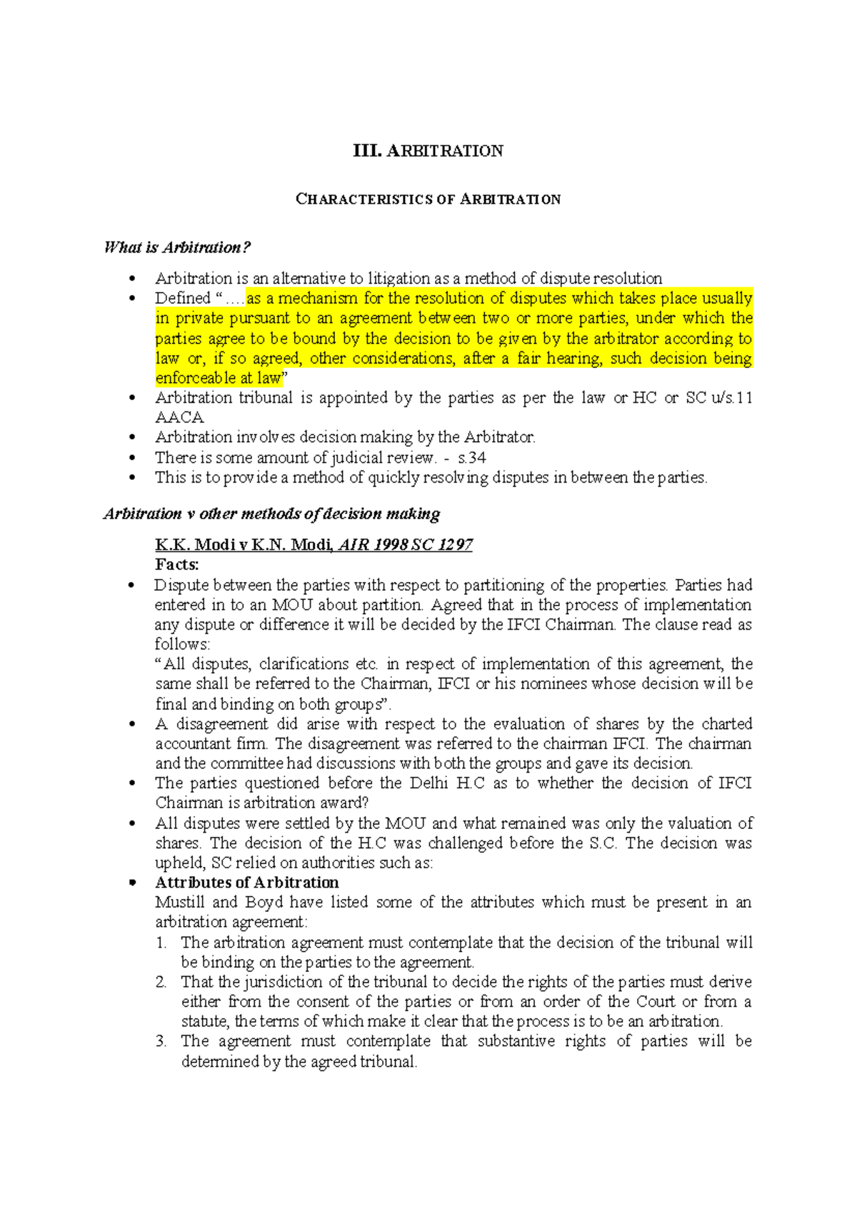 463766 1631857081 - Arbitration and concellation - III. ARBITRATION ...