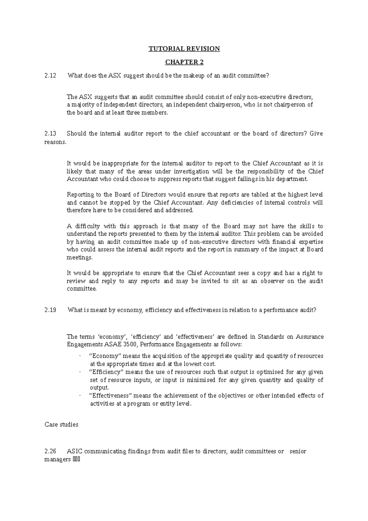 MST Tutorial.docx - Tutorial solution - TUTORIAL REVISION CHAPTER 2 2 ...