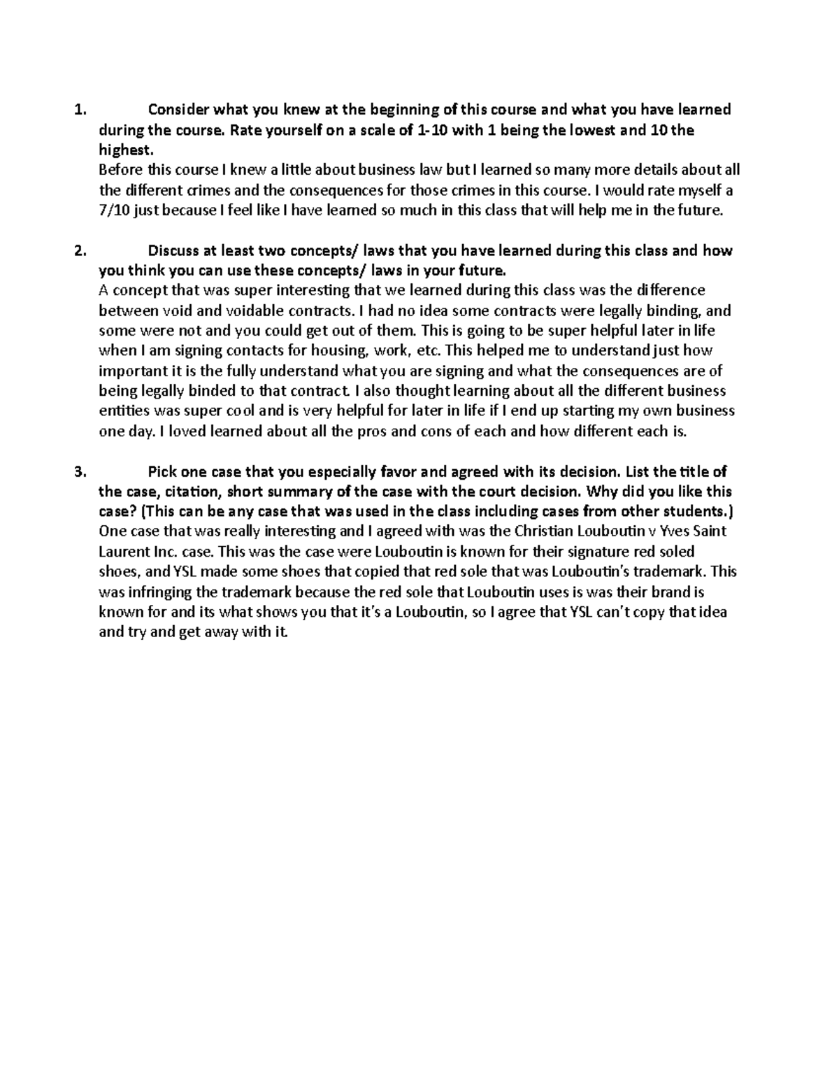 Reflection discussion - Consider what you knew at the beginning of this ...