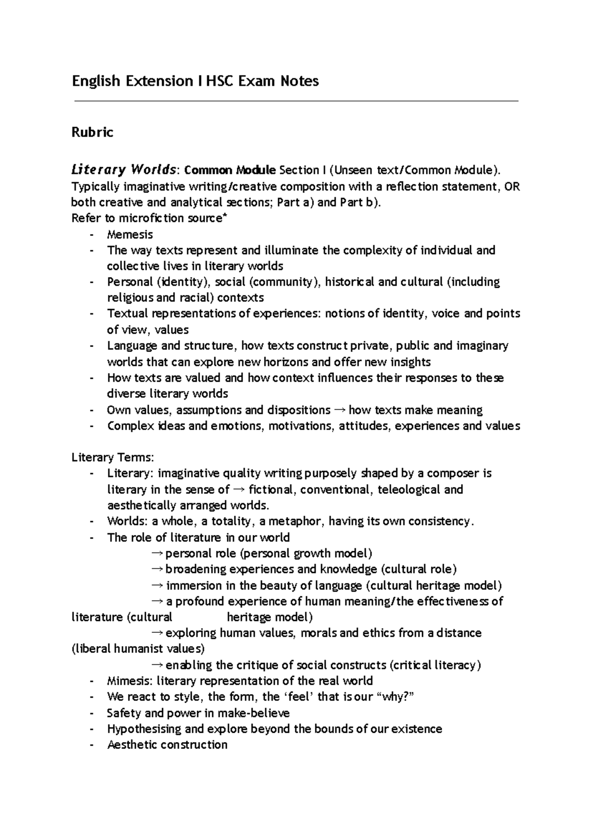 English Extension I HSC Exam Notes English Extension I HSC Exam Notes english-extension-i-hsc-exam-notes-english-extension-i-hsc-exam-notes