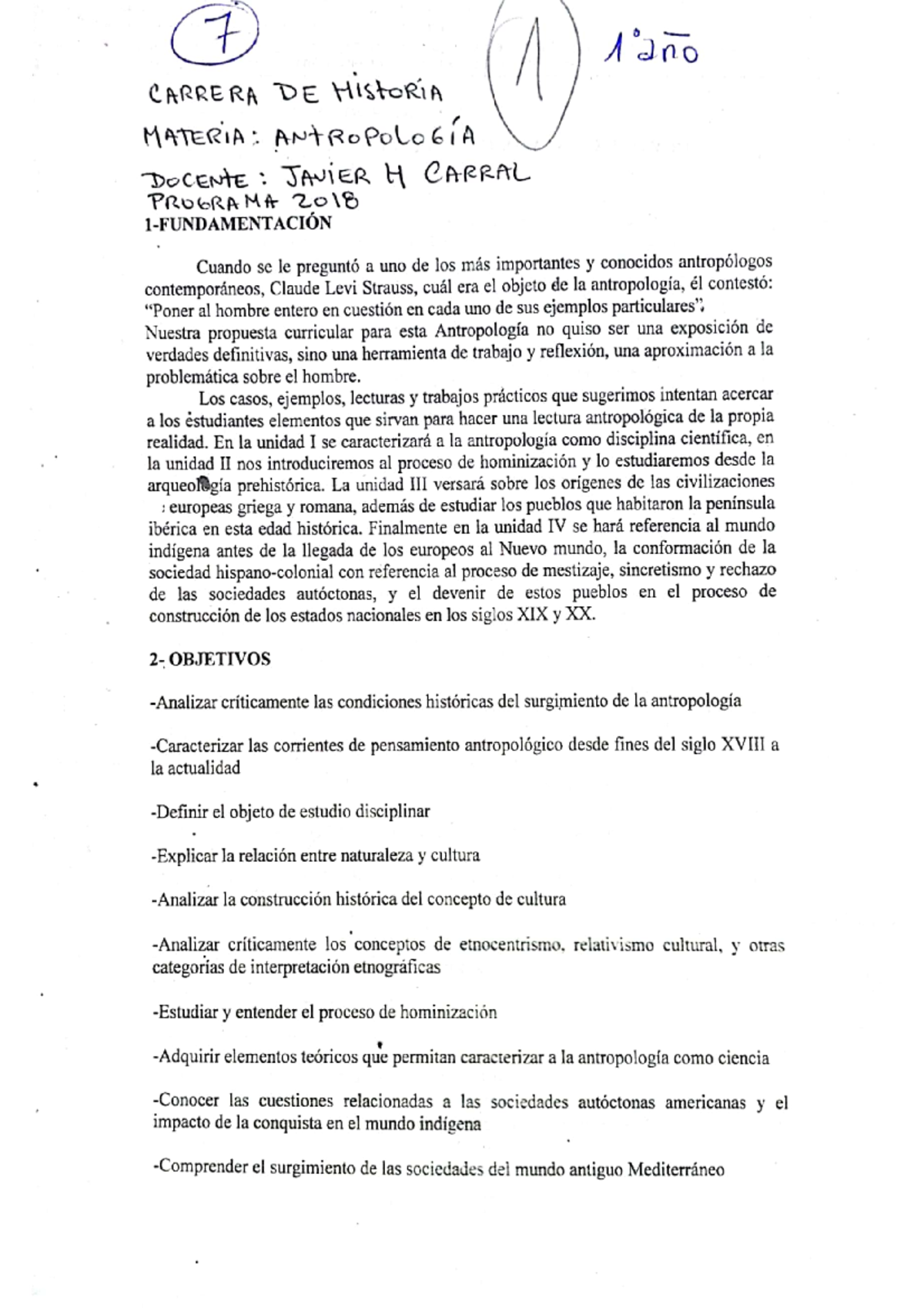 Historia- Antropol- 1ER AN O - Histología - Studocu