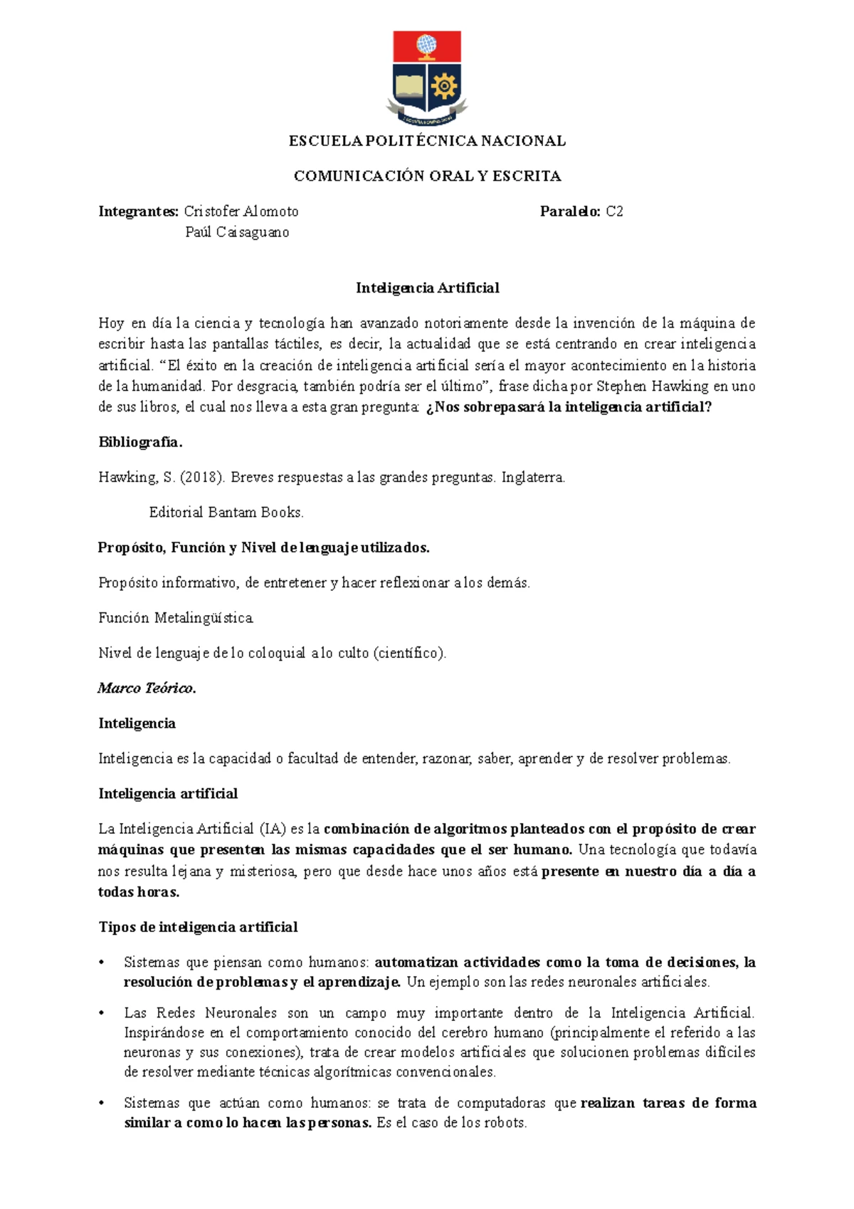 Tipos DE Párrafos - TIPOS DE PÁRRAFOS Un gitano corpulento, de barba ...