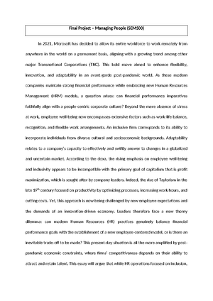 HEC – Claire KAO – Greg Mazur and the Purchase of Great Eastern Premium ...