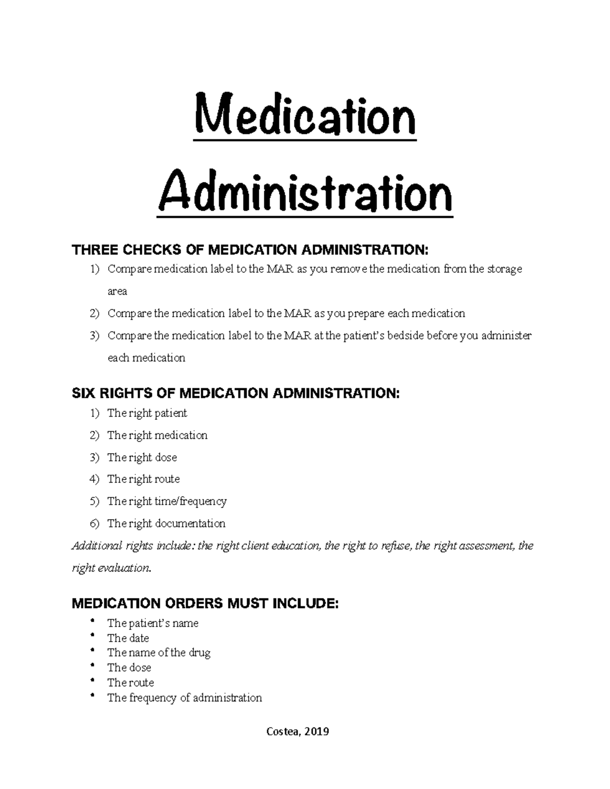 Medication Administration - Medication Administration Compare ...