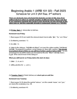 Unit 3 - Unit 3 from Alif Baa Textbook. - Audio and video files ...