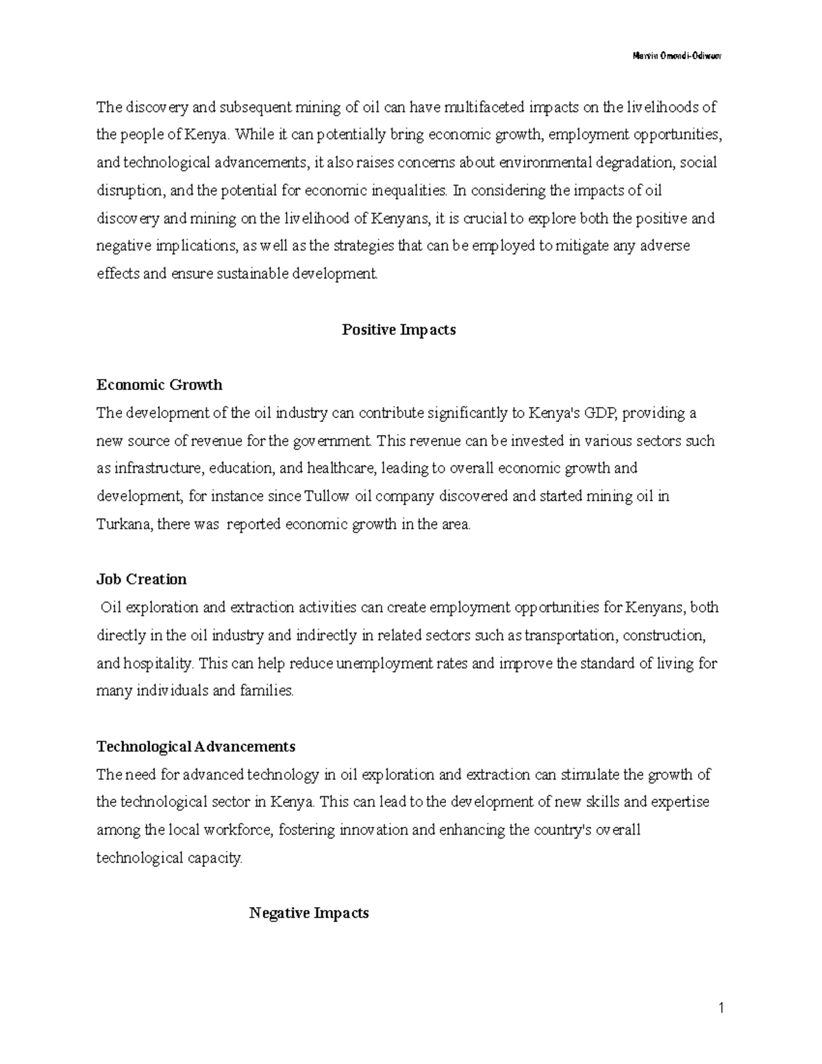 Kenya-Marvin Omondi - short notes - The discovery and subsequent mining ...