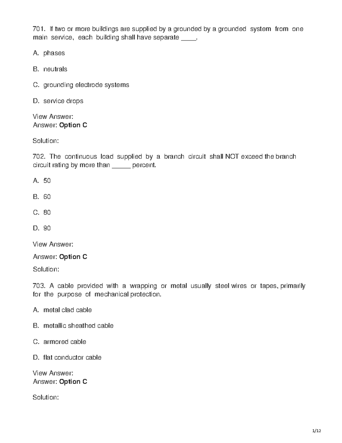 PEC 15 Reviewer - 123 - If two or more buildings are supplied by a ...