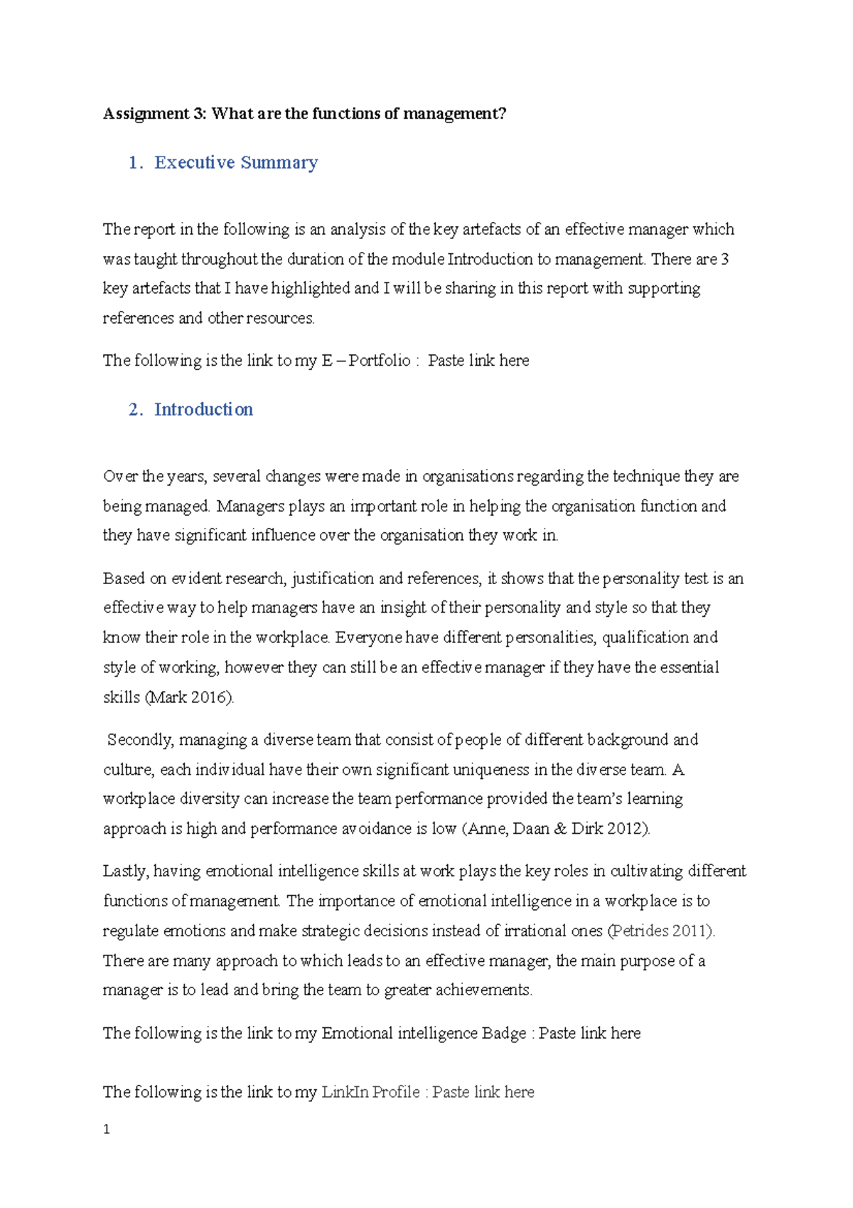 ITM Assignment 3 Submissioncopy - Assignment 3: What are the functions ...