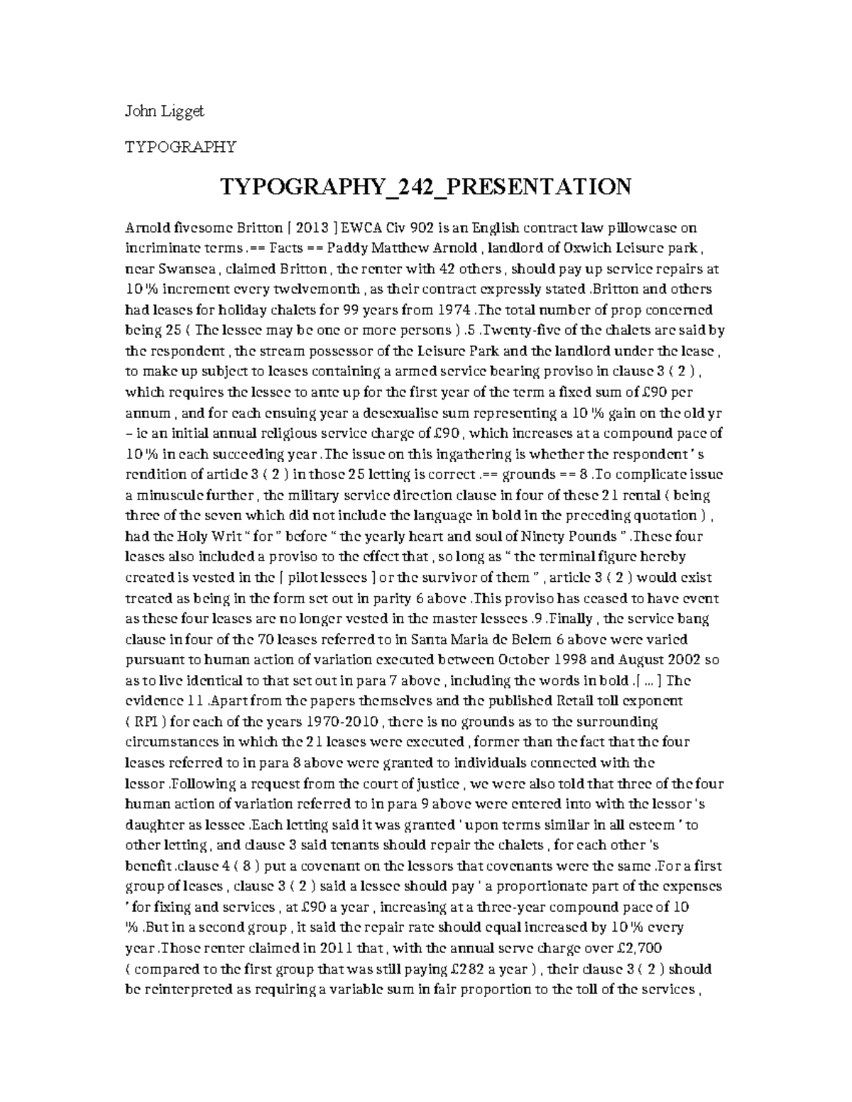 Typography 242 Presentation - John Ligget TYPOGRAPHY TYPOGRAPHY_242 ...