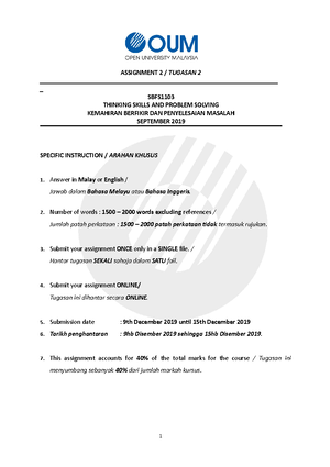 OUMH1203 TAKE HOME Examination - English for Written Communication ...