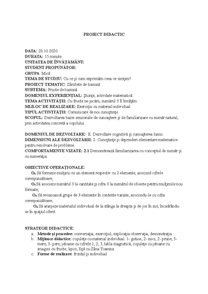 Dlc povestirea educatoarei - PROIECT DIDACTIC ADE1: Domeniul Limbă și comunicare-Educarea ...