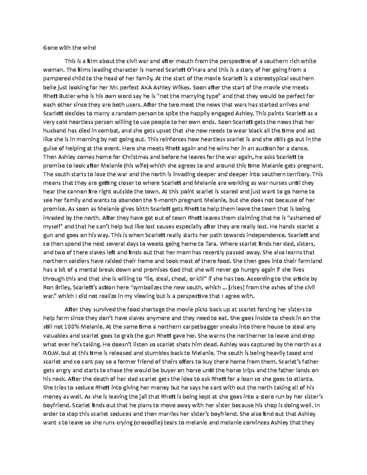 Film review of gone with the wind and carmen jones - Gone with the wind ...