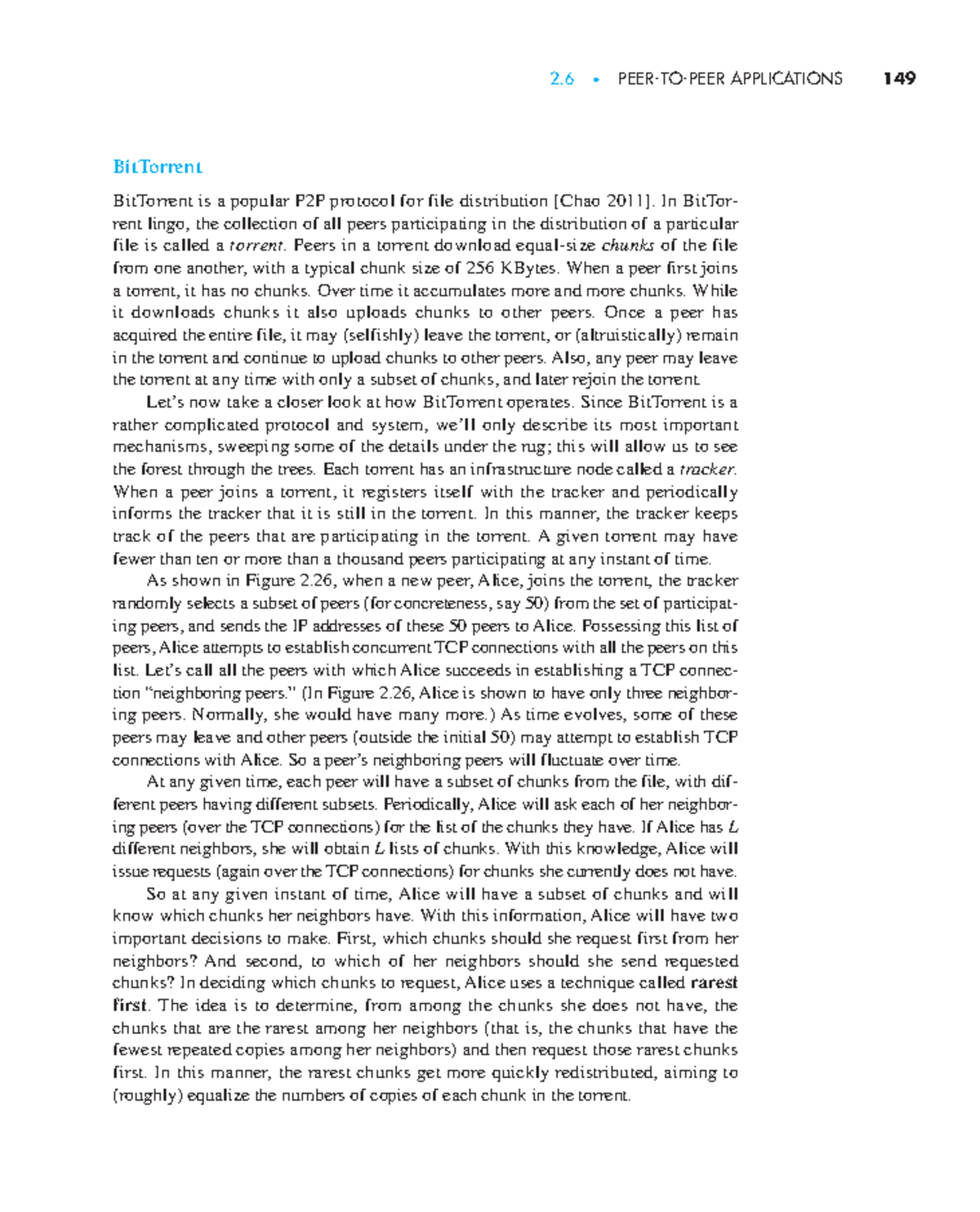 Network Chapter-02-23 - BitTorrent BitTorrent is a popular P2P protocol ...