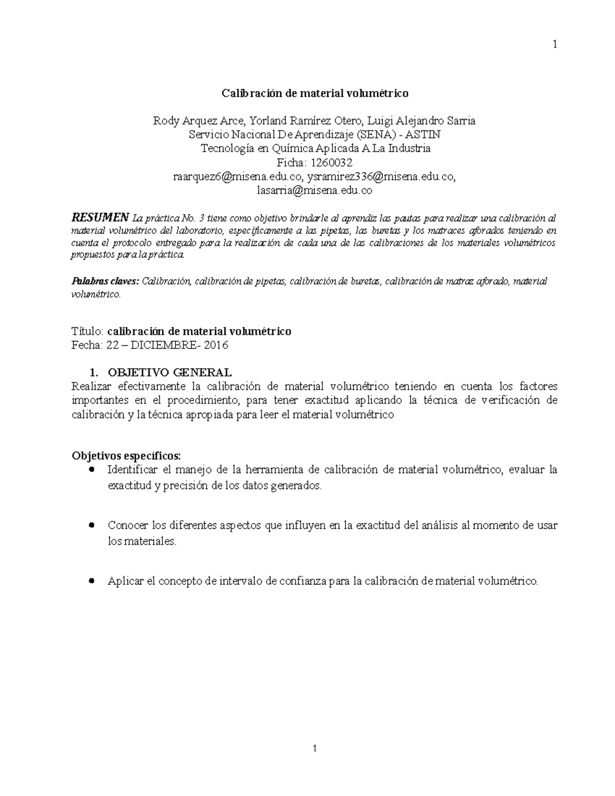 Informe practica 3. formato 2 columnas por pasar - Calibración de ...
