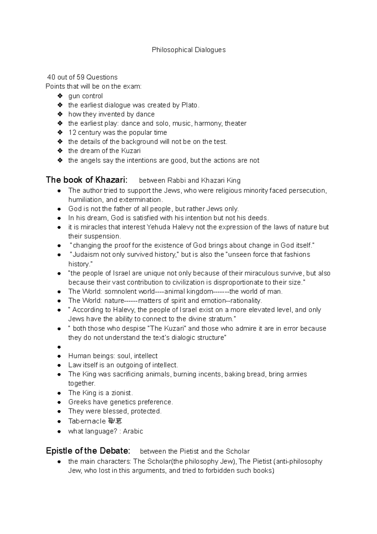 Philosophical Dialogues - how they invented by dance the earliest play ...